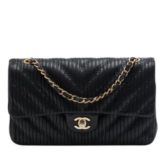 Chanel Pre-owned Pleated Shoulder Bag - - Pre-owned - Damen - Schwarzk - ONE SIZE