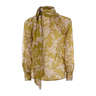 Elisabetta Franchi Damen, Blusen & Hemden, Gelb, XLGr&ouml;&szlig;e