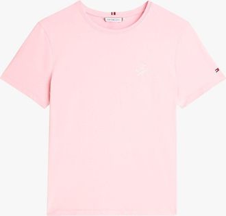 Tommy Hilfiger T-shirt manches courtes en coton m&eacute;lang&eacute;