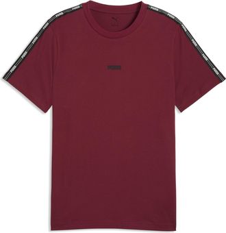 Puma T-shirt &agrave; bande Homme, V&ecirc;tements, Rouge, M
