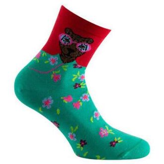 Kindy Socquettes jersey t&ecirc;te de panth&egrave;re coton majoritaire