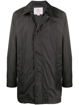 Woolrich manteau droit &agrave; fermeture zipp&eacute;e - Noir