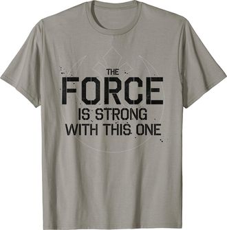 Star Wars The Force Is Strong With This One Text Rebel Logo T-Shirt