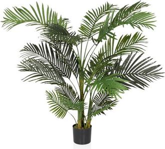 hjh OFFICE Palmier Artificiel 150cm Areca II Palmier Artificiel Grand, Palmier à Fruits dor, Plante Artificielle pour Bureau Salon Chambre à Coucher
