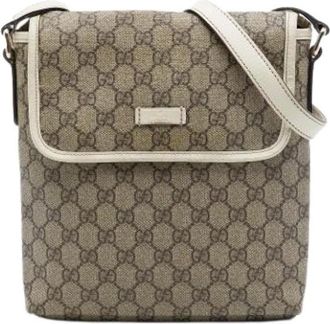 Gucci Sac bandouli&egrave;re vintage Pre-owned en toile - Femme - Pre-owned - Beige - Taille: ONE Size