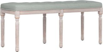 vidaXL Sitzbank Hellgrau 110x40x49 cm Samt Vidaxl