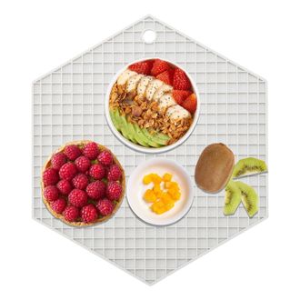 Generico Topfuntersetzer f&uuml;r hei&szlig;e T&ouml;pfe und Pfannen, hitzebest&auml;ndig, rutschfest, Silikonuntersetzer f&uuml;r hei&szlig;e T&ouml;pfe und Pfannen, f&uuml;r Teekannen, Getr&auml;nke, Gesc