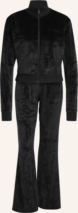 adidas Glam Velvet Trainingsanzug schwarz