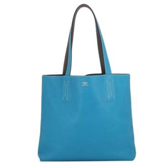 Herm&egrave;s Pre-owned Taurillon Clemence Tote Bag - - Pre-owned - Damen - Blau - ONE SIZE