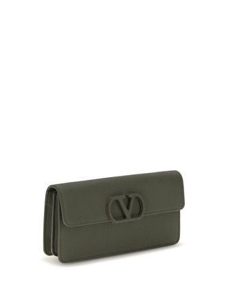 Valentino Garavani VLogo Wallet - Green