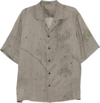 Ziggy Chen Faded-effect Short-sleeve Shirt