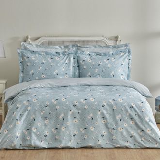 Karaca Home Daisy 100% Baumwolle Doppelbettw&auml;sche-Set Mint (PP), &Ccedil;ift