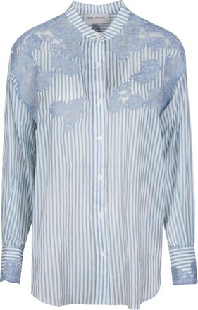 Ermanno Scervino Femme, Blouses et Chemises, Bleu, Taille: 40 FR D48Ek020Es3 Chemise &agrave; Manches Longues
