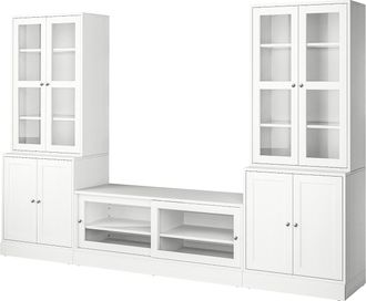 IKEA HAVSTA TV-Komb. mit Vitrinentüren