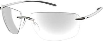 Silhouette Lunettes de Soleil BISCAYNE BAY 8727 White Cool Grey/Light Q Grey 64/14/130 unisexe