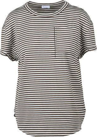 Brunello Cucinelli Femme, Tops, Multicolore, Taille: 40 FR Brunello Cucinelli tshirt
