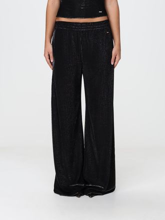 Gucci Weit geschnittene Jersey-Palazzohose mit Kordelzug in der Taille
