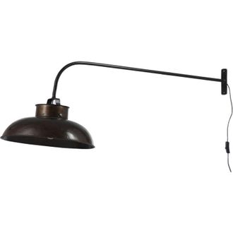 Les Tendances Lampe murale lounge m&eacute;tal noir Artes H 45 cm