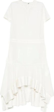 sacai Femme, Robes, Blanc, Taille: 38 FR Midi Dress
