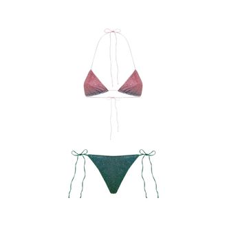 Os&eacute;ree Animalier Glitzer-Effekt Bikini - - Swimwear - Damen - Mehrfarbig - M