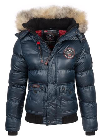 Geographical Norway Bugs Lady - Winterjacke Damen Warme Steppung Mann Herbst Winter - Warme Manteljacke leicht Kapuze - Daunenjacke Windstopper Langarm Polsterung - Fraue