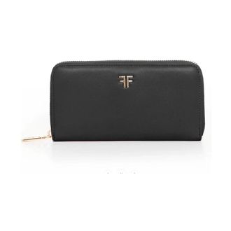 Fracomina Femme, Accessoires, Noir, Taille: ONE Size Portefeuille à fermeture éclair noir Donna