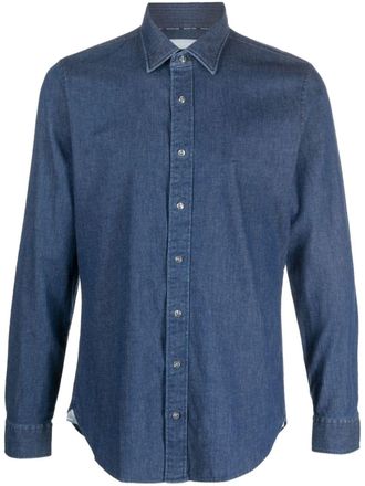 Michael Kors chemise en jean &agrave; manches longues - Bleu