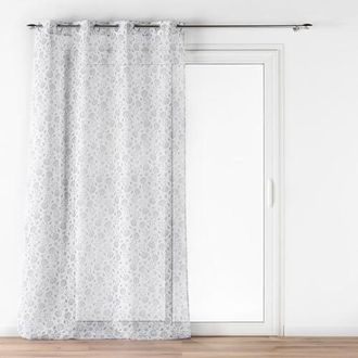 Douceur d'Intérieur Flavie Ösenvorhang, durchscheinend (140 x 240 cm), bedruckter Sablé-Voile