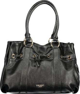 Twinset Shopper Tasche mit Raffung - - Bags - Damen - Schwarzk - ONE SIZE