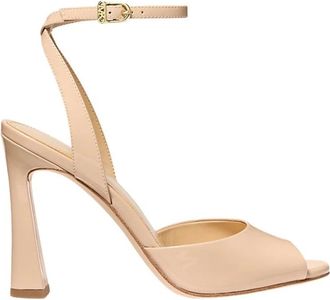 Michael Kors Femme, Chaussures, Beige, Taille: 37 1/2 EU Rosie Patent Leather Sandal