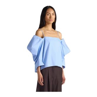Liviana Conti Femme, Blouses et Chemises, Bleu, Taille: 36 FR Blouses