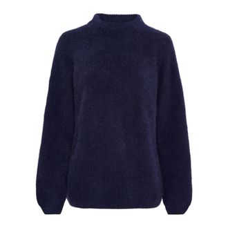 BTF-CPH Isabelle Raccoon Pullover - - Knitwear - Damen - Blau - 2XL
