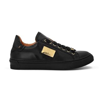 Billionaire Boys Club Homme, Chaussures, Noir, Taille: 45 EU Croco Printed Nappa Leather Lo-Top Baskets