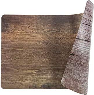 Villa D'Este Home Tivoli Wood Set 6 Platzsets doppelseitig Vintage 45 x 30 cm aus Kunststoff