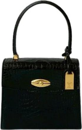 Louis Vuitton Sac &agrave; main Pre-owned Mini Mallette Crocodile - Femme - Pre-owned - Noir - Taille: ONE Size