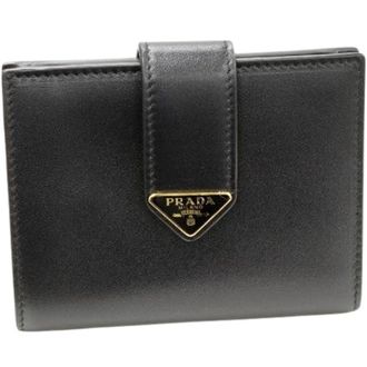 Prada Pre-owned Kalbsleder-Portemonnaie - - Pre-owned - Damen - Schwarzk - ONE SIZE