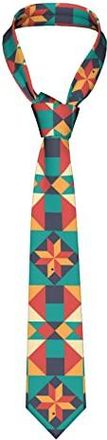 Generic Cravate Pour Homme Motif De Courtepointe De Grange Color&eacute;e Jumusi &Eacute;l&eacute;gant Tie Tendance Cravate Pour Accessoires &Eacute;v&eacute;nements Affaires