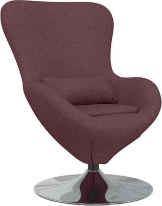 vidaXL Eiersessel Lila Stoff Vidaxl