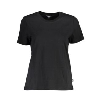 K-Way Femme, Tops, Noir, Taille: 40 FR T-shirt Noir en Coton avec D&eacute;tails Contrast&eacute;s