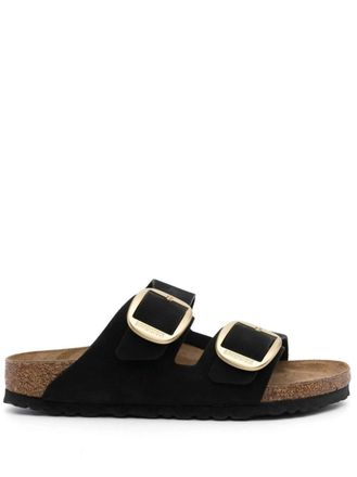 Birkenstock Arizona Big Buckle Black, Nubuck Leather 1023290