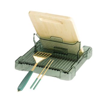 Generic Deckel- und L&ouml;ffelhalter - f&uuml;r K&uuml;chenutensilien mit einer Gr&ouml;&szlig;e von 20,3 x 18,8 x 2,5 cm, Multifunktionsst&auml;nder, Utensilienregal f&uuml;r Erwachsene, M&auml;nne