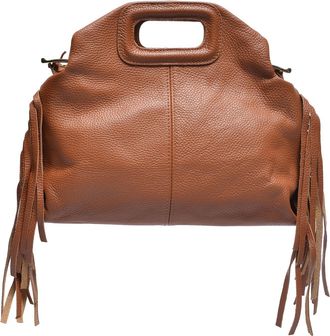 Anna Luchini Braun Rindsledertasche