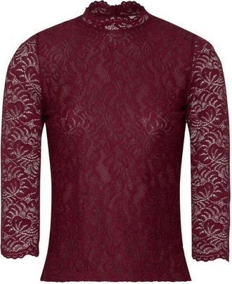 Spieth & Wensky Trachtenshirt Blusenshirt - AMBERG - dunkelblau, dunkelrot