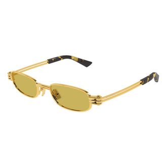 Bottega Veneta Vintage-inspirierte Kompakte Rechteckige Sonnenbrille Gold - - Accessories - unisex - Gelb - 50 MM