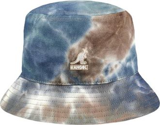 Kangol Chapeau en Tissu Tie Dye Bucket Femme/Homme - de Soleil DEte Peche Ete Printemps-ete - XL (60-61 cm) Bleu