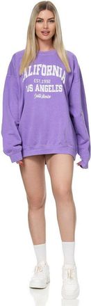 Worldclassca Longsweatshirt Worldclassca Oversized Sweatshirt CALIFORNIA Print Langarm Pullover