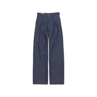 Dries Van Noten Pantalone Wide Hosen - - Trousers - Herren - Blau - M