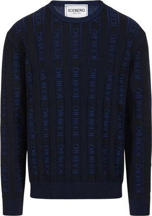 Iceberg Homme, Pulls, Bleu, Taille: M Pull ras du cou