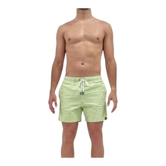Aspesi Wellenlinien-Badeanzug - - Swimwear - Herren - Gr&uuml;n - XL