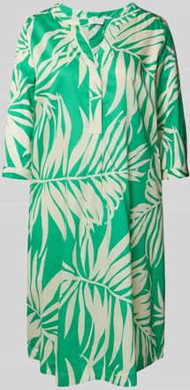 Milano Knielanges Kleid mit Tunikakragen